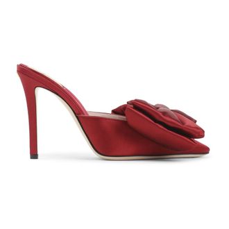 Valentino Garavani Femme, Chaussures, Rouge, Taille: 38 1/2 EU Mules Rouge Vif