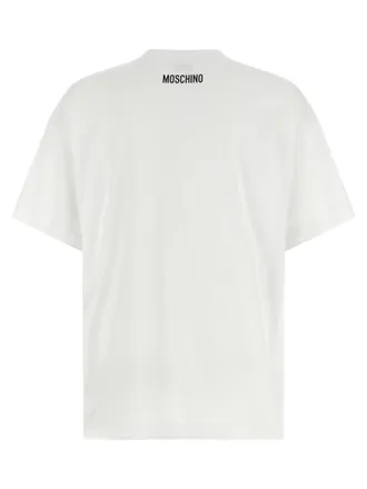 Moschino Graphic-Print Cotton T-shirt - White