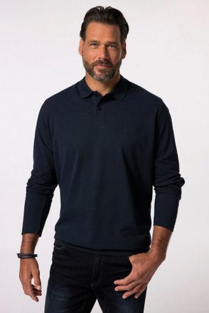 JP1880 Poloshirt Poloshirt Bauchfit Basic Langarm Piqu&eacute;