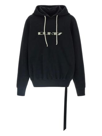 Rick Owens hoodie &agrave; imprim&eacute; texte - Noir