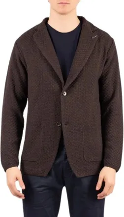 Paoloni Homme, Vestes, Brun, Taille: S Giacca