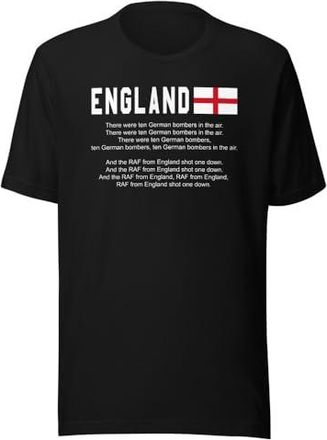 Generic England Football Flag There Were 10 German Bombers in The air Unisex t-Shirt
