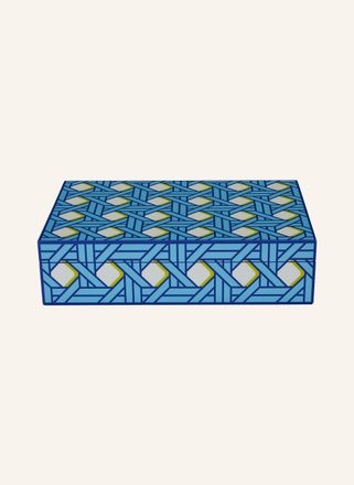 Jonathan Adler Jonathan Adler Aufbewahrungsbox Basketweave Medium blau
