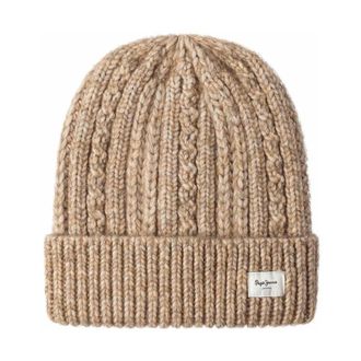 Pepe Jeans London Femme, Accessoires, Beige, Taille: ONE Size Francis Beanie