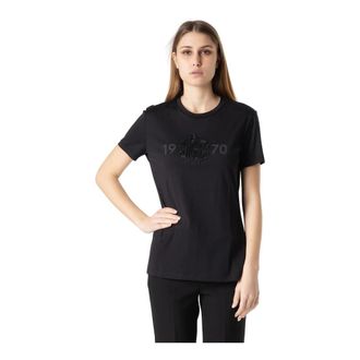 Roberto Cavalli Kurz&auml;rmeliges T-Shirt - - Tops - Damen - Schwarzk - L