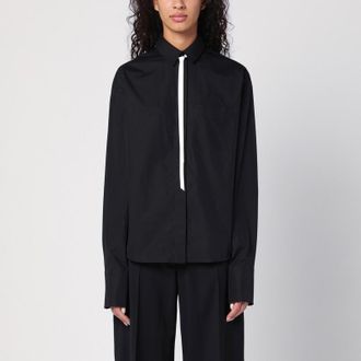 Sportmax Black popeline Gesso shirt