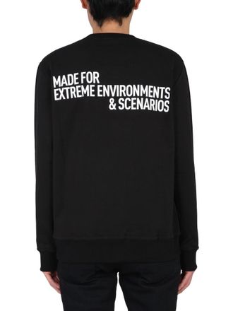 Ih Nom Uh Nit Crew Neck Cotton Sweatshirt - Black