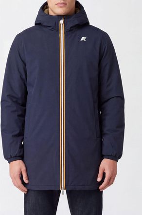 K-Way Jacob Wendbare wasserdichte Kapuzen-Windjacke aus Nylon