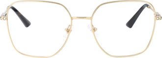 Jimmy Choo London unisex, Accessoires, Jaune, Taille: 55 MM Cat-Eye Optical Frame