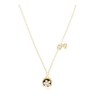 Ferragamo NKL Flower Pendant Necklace - - Accessories - Damen - Gelb - ONE SIZE