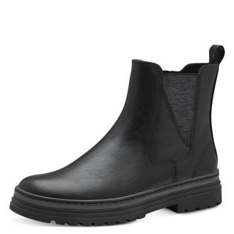 Marco Tozzi Damen Chelsea Boots Flach mit Rei&szlig;verschluss, Schwarz (Black), 40 EU