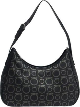 Ferragamo Pre-owned au-21 Sac bandouli&egrave;re - Femme - Pre-owned - Noir - Taille: ONE Size