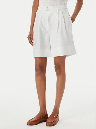 Tommy Hilfiger Stoffshorts WW0WW49040 Wei&szlig; Wide Leg