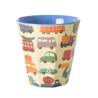 Rice Medium Melamin Becher - Multi - Happy Cars Print