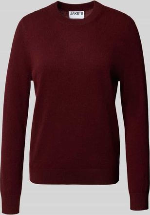 Jake*s Casual Strickpullover aus Kaschmir mit Rundhalsausschnitt