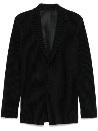 Homme Pliss&eacute; Issey Miyake blazer &agrave; design pliss&eacute; 2 - Noir