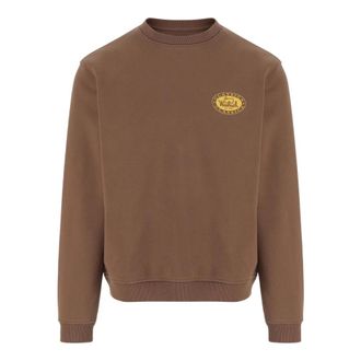 Woolrich Rundhals-Sweatshirt aus Baumwollmischung mit Print - - Sweatshirts & Hoodies - Herren - Braun - M