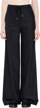 Max Mara Femme, Pantalons, Noir, Taille: 36 FR Wide Pantalons