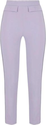 Elisabetta Franchi Femme, Pantalons, Violet, Taille: 44 FR Pantalone