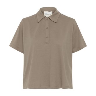 MY ESSENTIAL WARDROBE Femme, Tops, Brun, Taille: 44 FR Polo Tee Top sportif en noyer