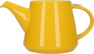 London Pottery Hi-T Teekannen-Set mit Filter und integrierter Abtropfschale, Steingut, Honig, 4 Tassen (1 Liter)