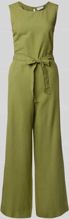 Vila Jumpsuit aus Viskose-Baumwoll-Mix mit Leinen-Anteil