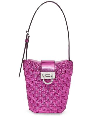 Ferragamo petit sac port&eacute; &eacute;paule Trifolio - Rose