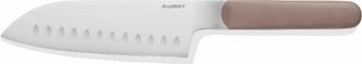 Berghoff Home Santoku-Messer 16,5cm - K&uuml;chenmesser edelstahl - Kochmesser - Messer scharf - Aubergine