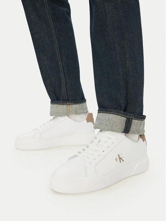 Calvin Klein Sneakers Chunky Cupsole Laceup Lth YM0YM01344 Wei&szlig;