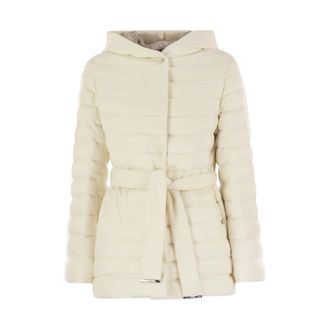 Herno Seiden- und Kaschmir-Daunenjacke - - Jackets - Damen - Beige - XL