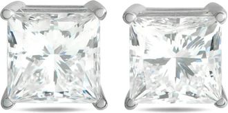 Luxury Bazaar diamond stud earrings - Silber