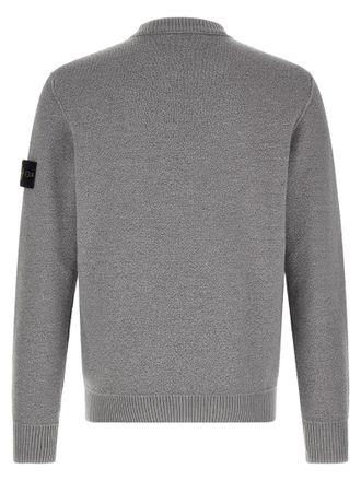 Stone Island Virgin Wool Crew Neck Sweater - Grey