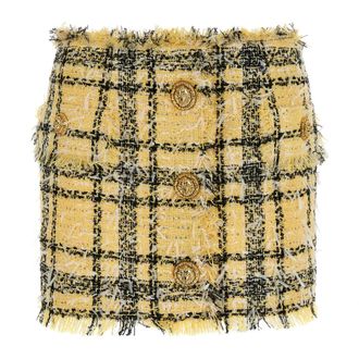 Balmain Glitter Tweed Mini Skirt - - Skirts - Damen - Mehrfarbig - XS