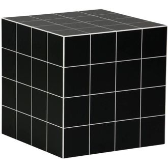 Sweeek Couchtisch, kubischer Beistelltisch in Zementfliesen-Optik 40 x 40 cm