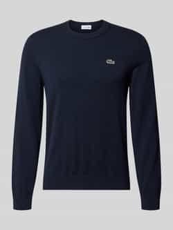 Lacoste Regular Fit Strickpullover aus Baumwoll-Mix