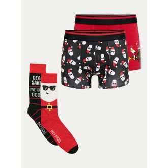 Only & Sons Unterw&auml;scheset Xmas Box 22030904 Rot