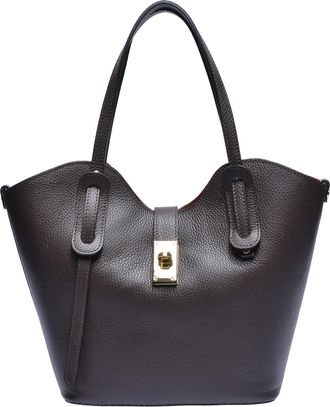 Isabella Rhea Kastanienbraun Rindsledertasche