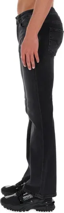 Versace Jeans Couture Slim-Fit Cotton Jeans - Black