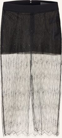 Frankie Shop Spitzenrock Alrose Mit Glitzergarn schwarz