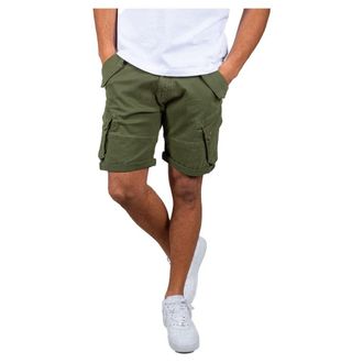 Alpha Industries Alpha Industries Herren Combat F&uuml;r Shorts, Dark Olive, 33 EU