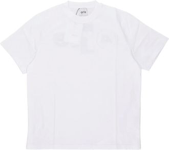 Arte Homme, Tops, Blanc, Taille: L Tee avec collage arri&egrave;re