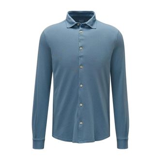 Fedeli Casual Shirt - - Shirts - Herren - Blau - 2XL