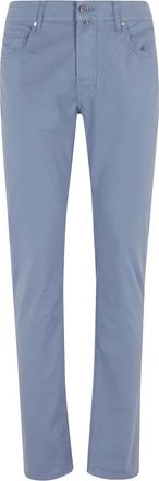 Jacob Cohen Homme, Pantalons, Bleu, Taille: W34 Pant 5 Pkt Slim Fit Bard