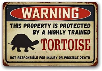 Generic Blechschild Eisen Schildkr&ouml;ten Lustiges Metall-Poster Personalisiertes Metallschild F&uuml;r Club Wohnzimmer Flur 20X30Cm