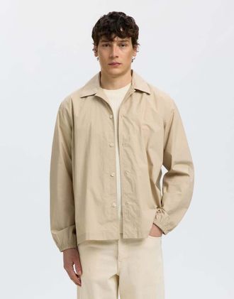 Selected Surchemise - Beige-Gris