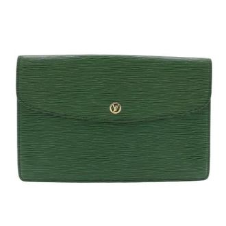 Louis Vuitton Pre-owned Montaigne27 Epi Leder Clutch - - Pre-owned - Herren - Gr&uuml;n - ONE SIZE