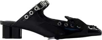 Ganni Femme, Chaussures, Noir, Taille: 41 EU Sandales &agrave; Lacets et OEillets