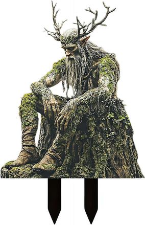 Generic Fairy Elf Gartenstecker Flache Dekoration, Acryl 2D Blumentopf Stab, Pflanzen Zubeh&ouml;r, Fee Statuen f&uuml;r Outdoor Indoor Hof Rasen Garten Dekoration (Sty