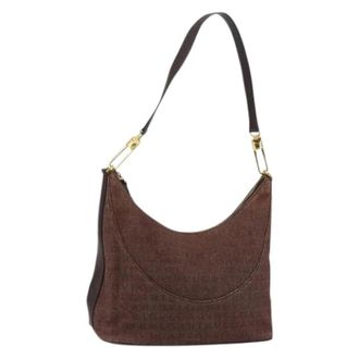 Bulgari Sac bandouli&egrave;re en toile Pre-owned - Femme - Pre-owned - Brun - Taille: ONE Size