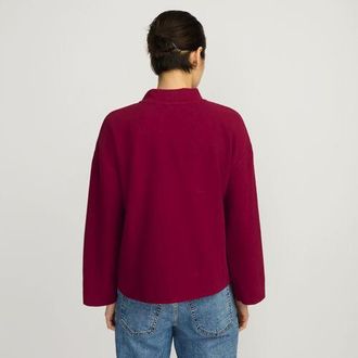 Lands End Softes Sweatshirt mit Stehkragen, Damen, Gr&ouml;&szlig;e:36-38 regular, Rot, Baumwolle/Polyester/Baumwoll-Mischung, by Lands End
